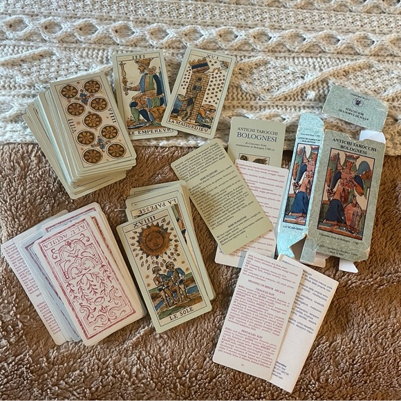 Vintage | Games | Ancient Tarot Deck Antichi Tarocchi Bolognesi Print ...